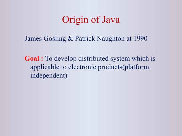 PPS Java Overview Unit I.ppt