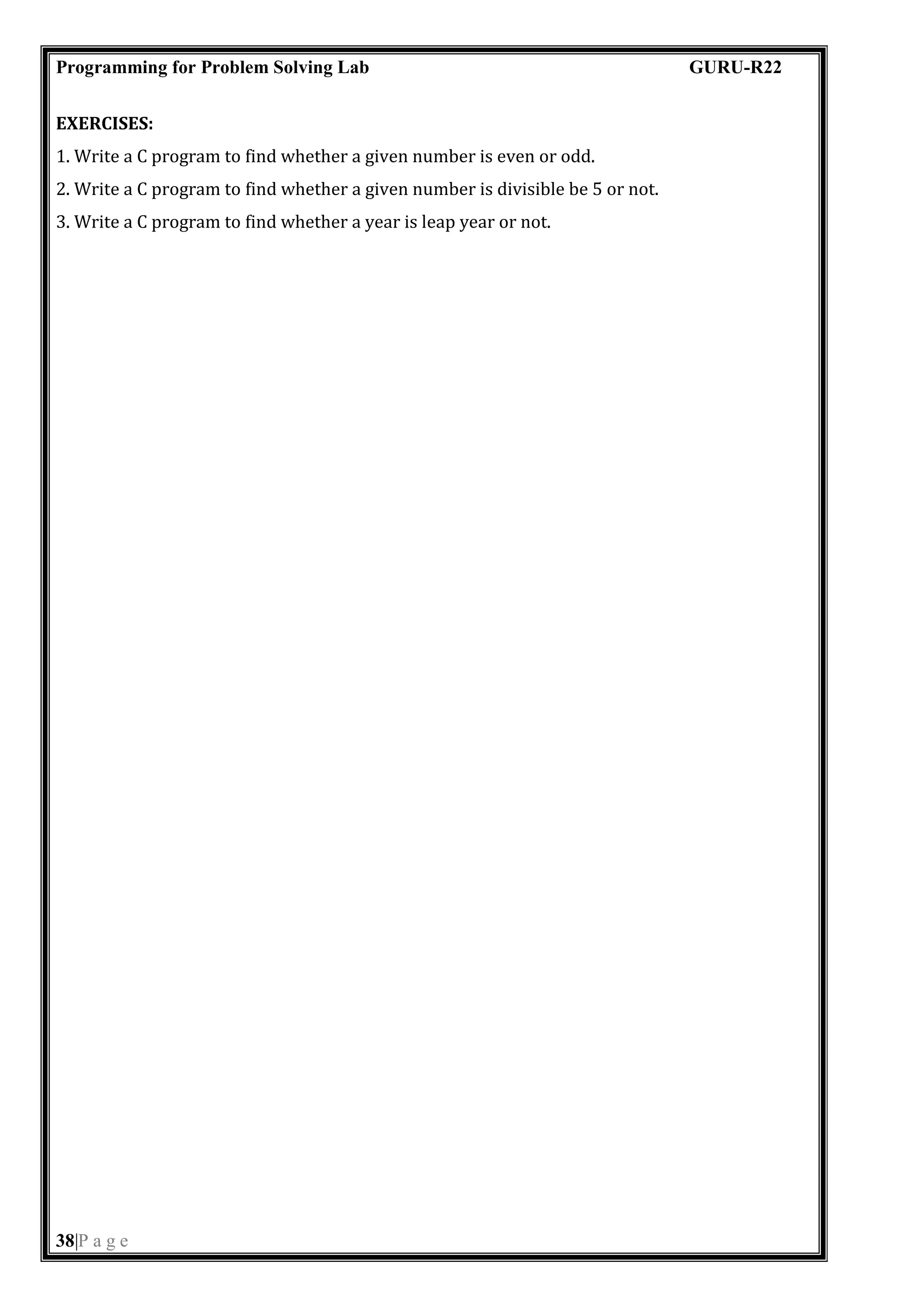 PPS_Lab_Manual_2023-24[1] of Programming for problem solving | PDF