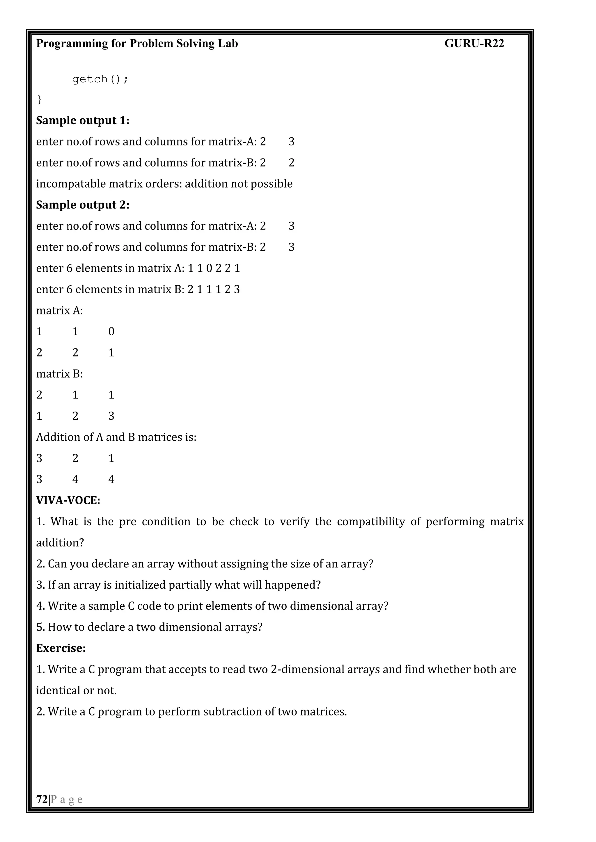 PPS_Lab_Manual_2023-24[1] of Programming for problem solving | PDF