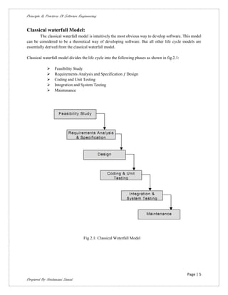 software engineering notes for cse/it fifth semester | PDF