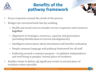 Pp slide set 14 older people's health and care pathway | PPT