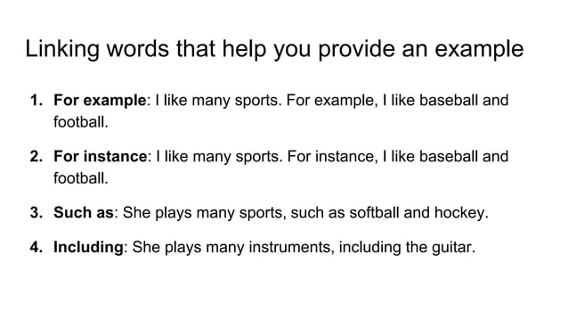 P ps, linking words, & thesis statements | PPT
