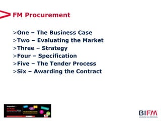 FM Procurement Good Practice | PPTX