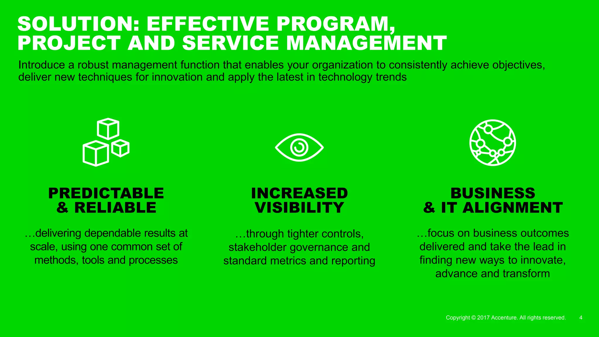 Accenture Program Project and Service Management | PPTX
