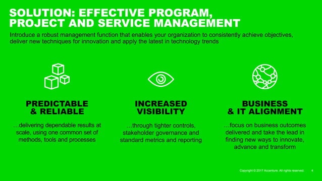 Accenture Program Project and Service Management | PPTX | Business ...