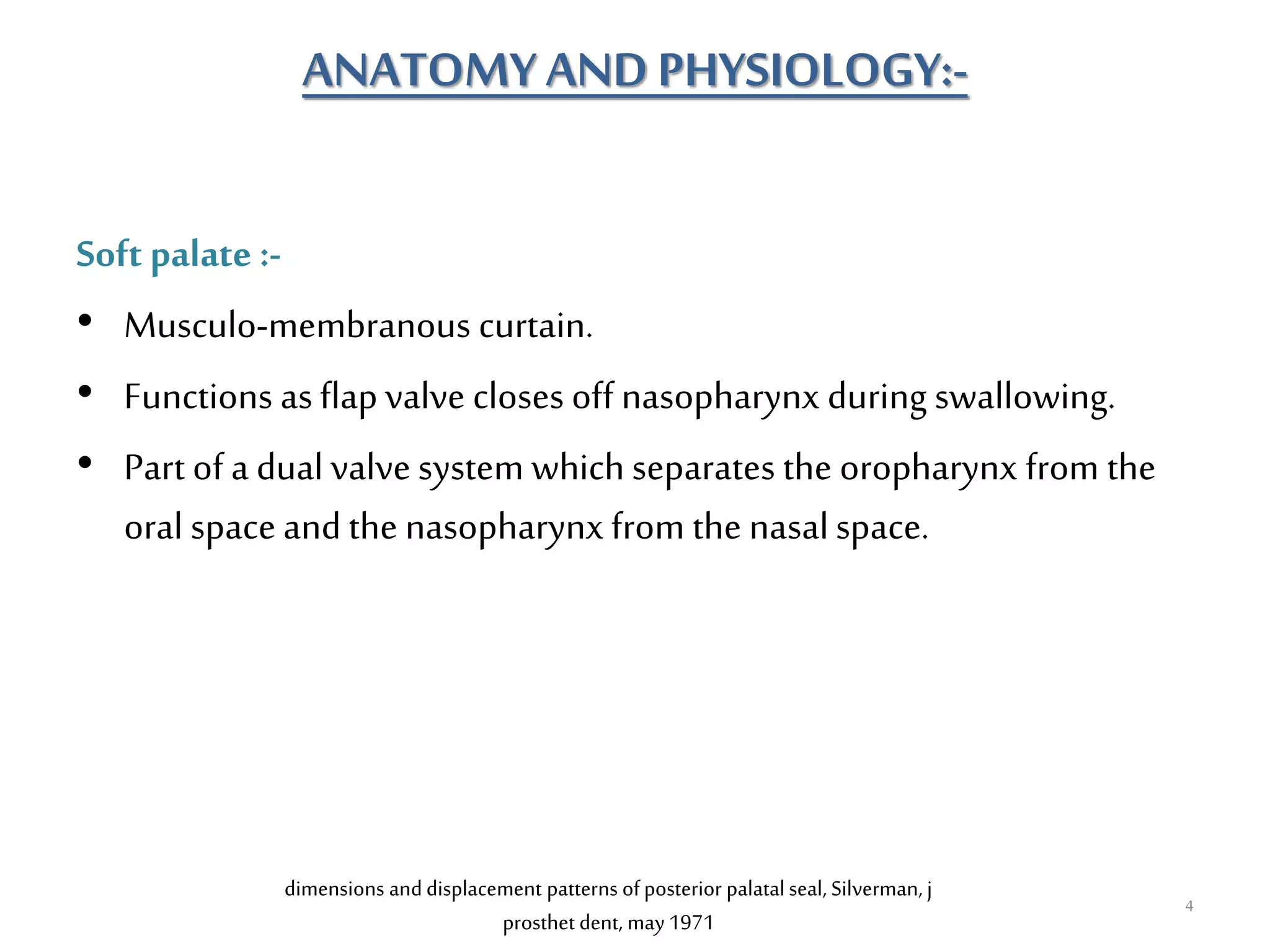 posterior palatal seal | PPTX