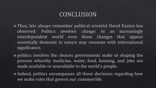 Fundamental Principles of Political Science:Introduction | PPTX