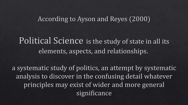 Fundamental Principles of Political Science:Introduction | PPT