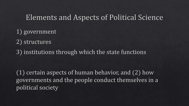 Fundamental Principles of Political Science:Introduction | PPTX