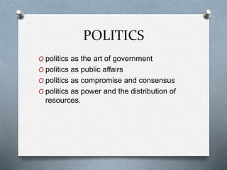 Political Science and Concept of Power | PPTX