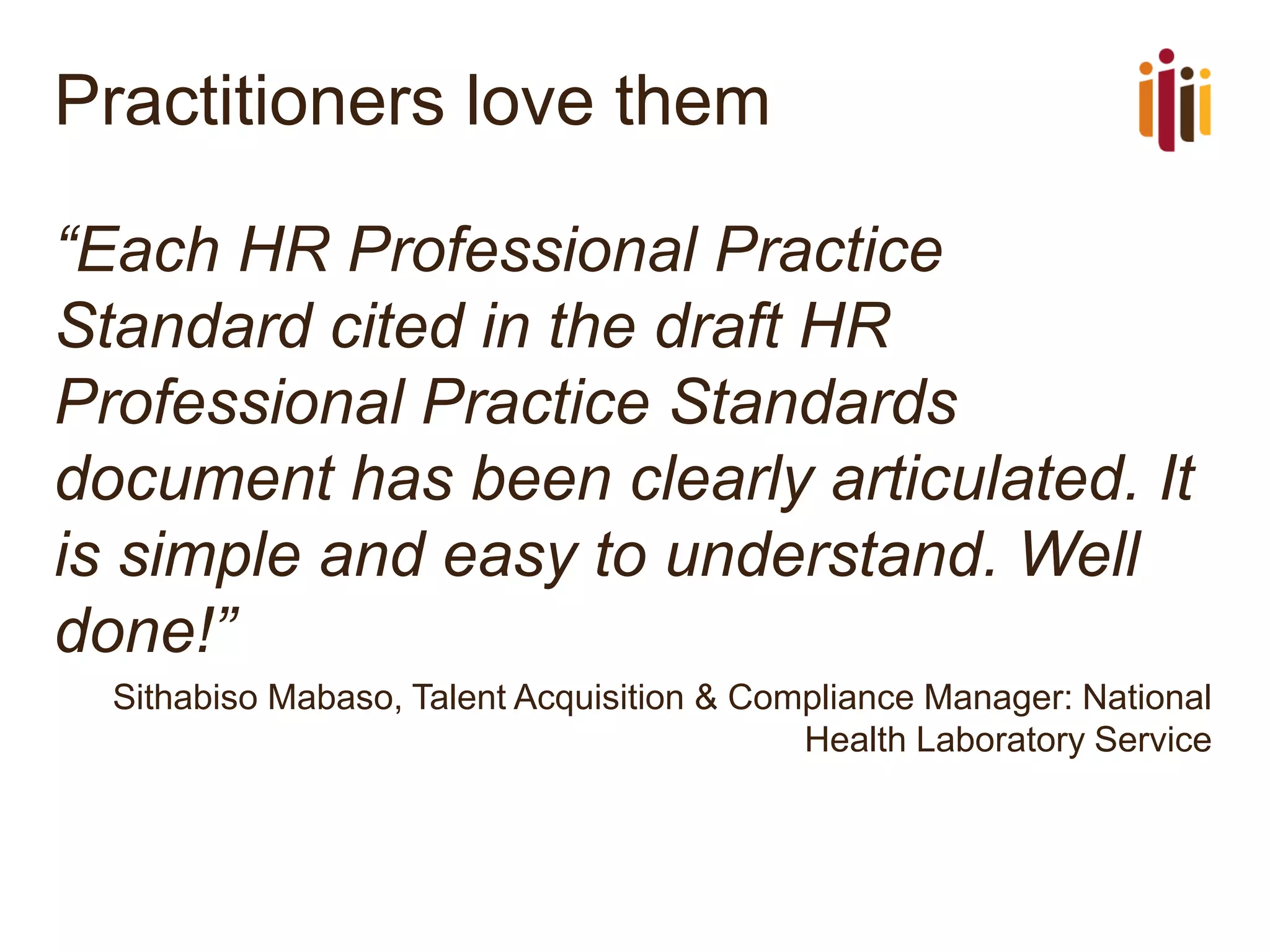 Penny Abbott - New HR Professional Practice Standards | PDF