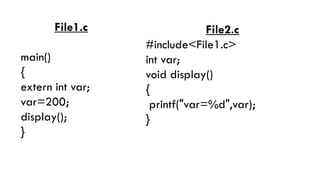 C Programming Storage classes, Recursion | PDF