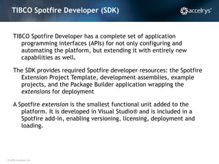 Spotfire Integration & Dynamic Output creation | PPT