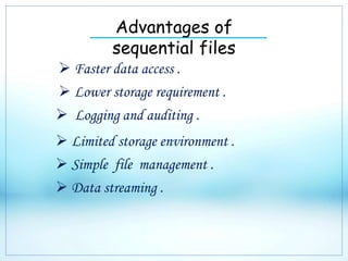 text and binary sequential and random files with modes | PPTX | Programming Languages | Computing
