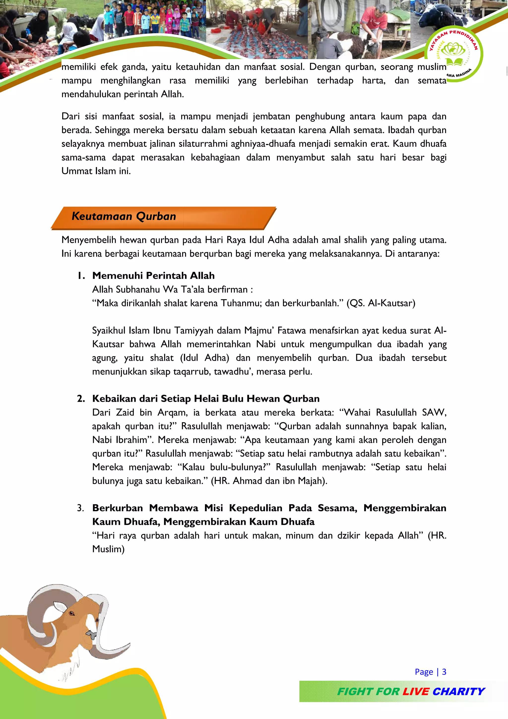 Proposal Qurban 1438 h pdf | PDF