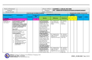 OPCRF aligned with PD Priorities for SY 2020-2023 | DOCX