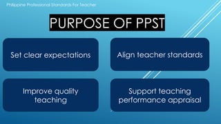 Philippinine Professional Standards for Teachers | PPT