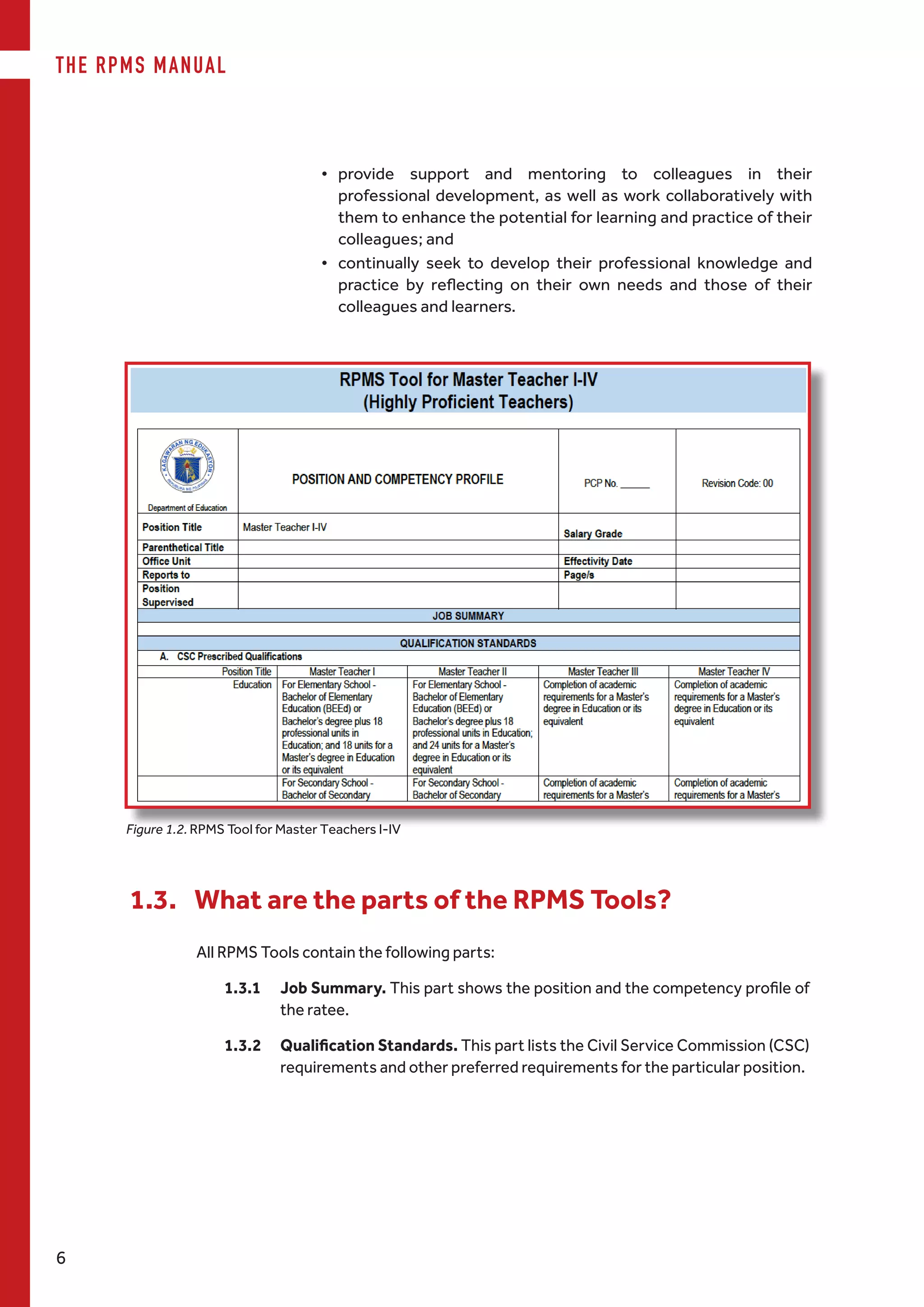 Ppst rpms manual | PDF
