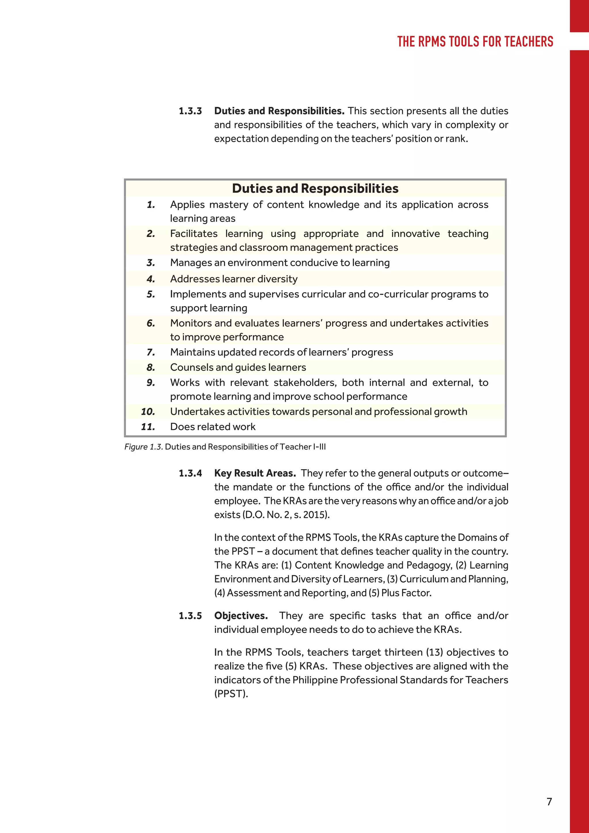 Ppst rpms manual | PDF