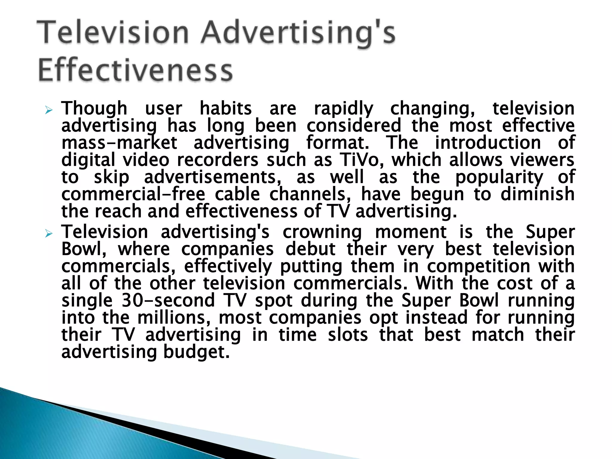 Television advertising | PPTX