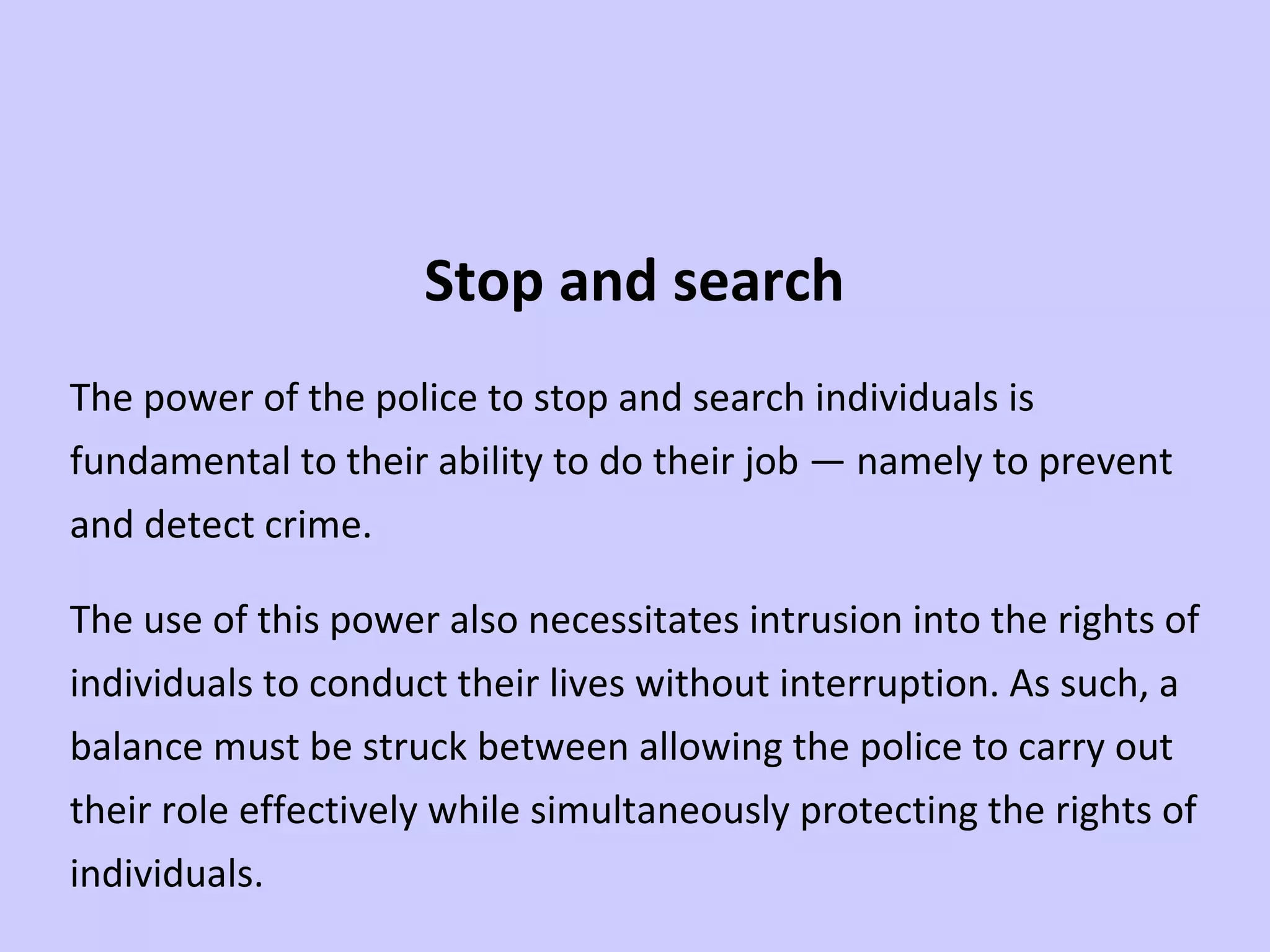 PP stop and search | PPT