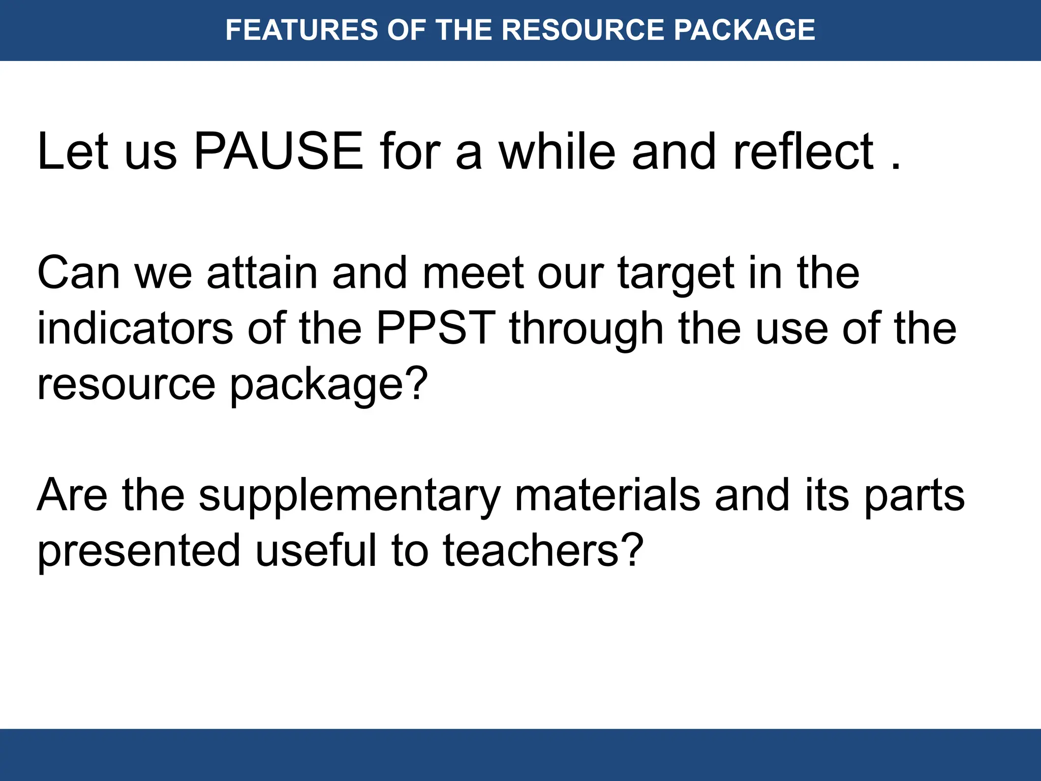 PPST Resource Package.pptx | Professional School | Postgraduate Education