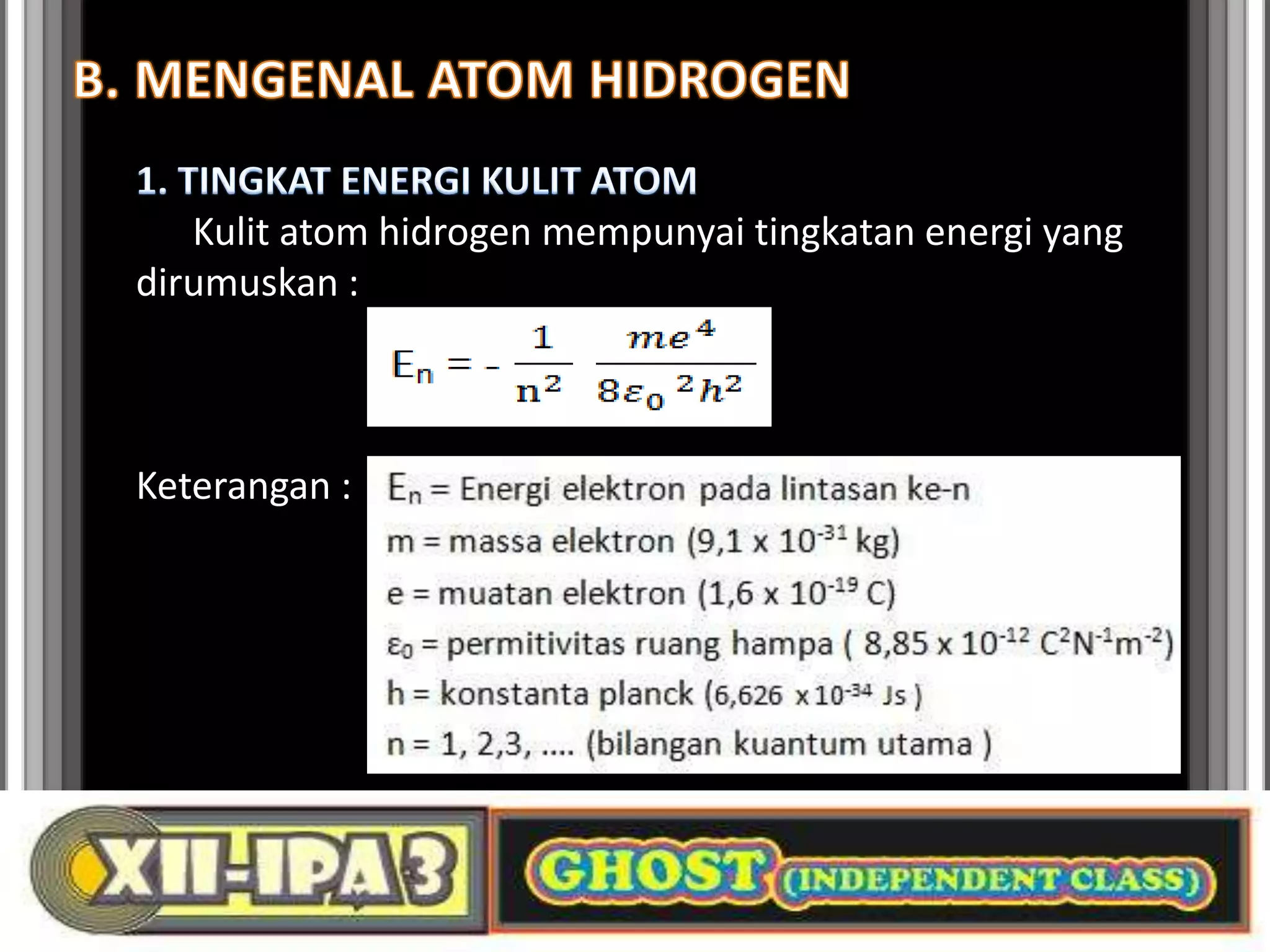 PP STRUKTUR ATOM HIDROGEN | PPTX