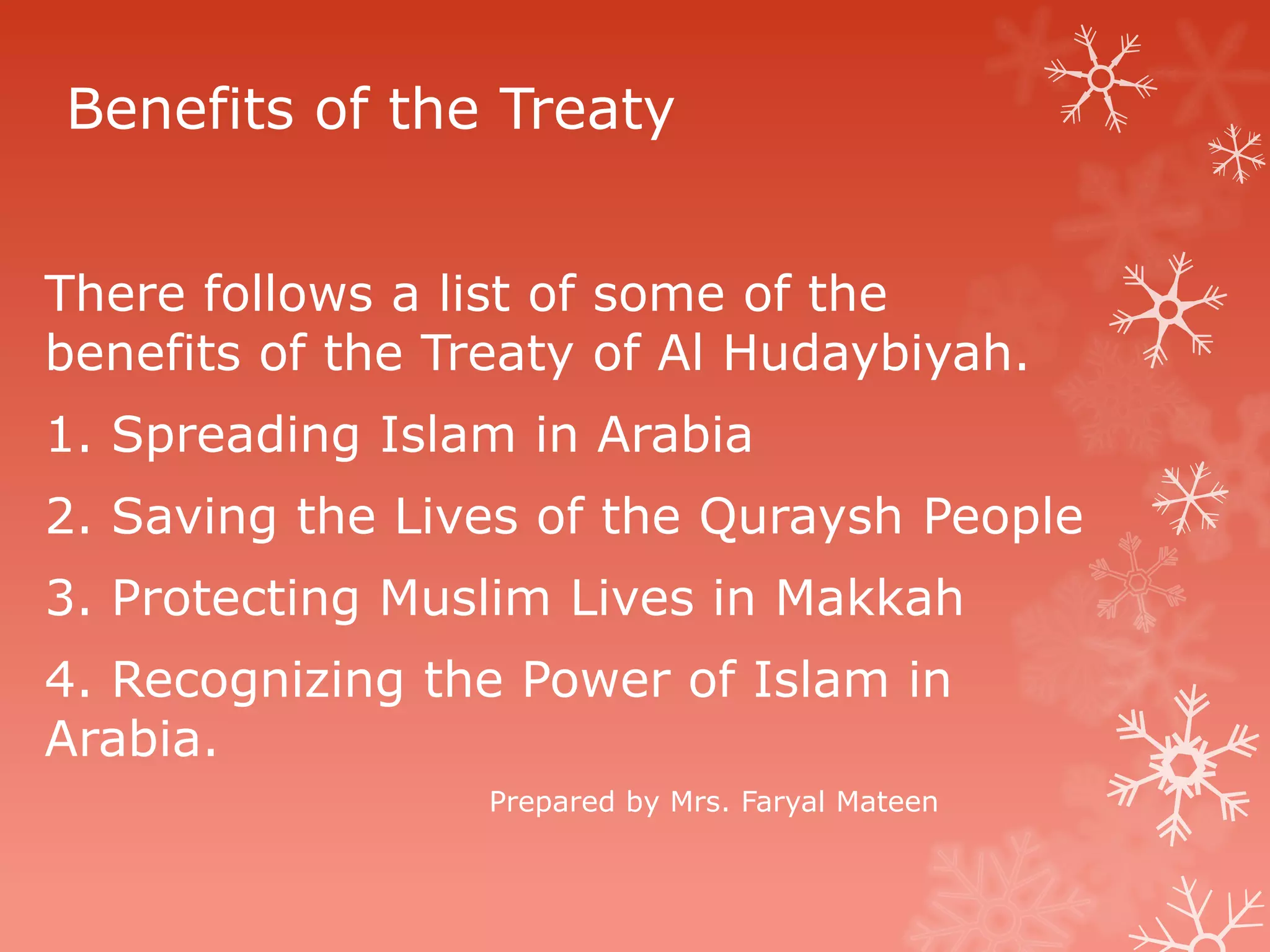 Treaty of Al Hudaybiyah | PPTX