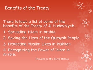 Treaty of Al Hudaybiyah | PPTX