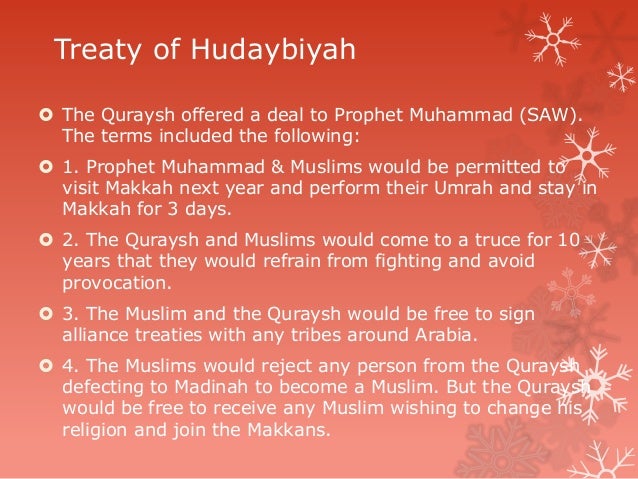 Treaty of Al Hudaybiyah