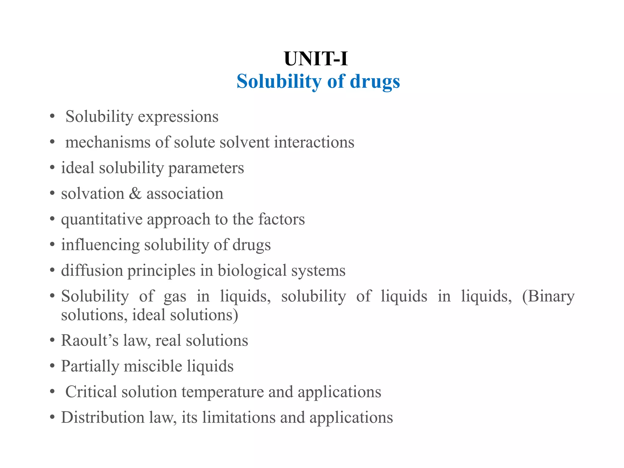 Physical Pharmaceutics-I syllabus | PPTX