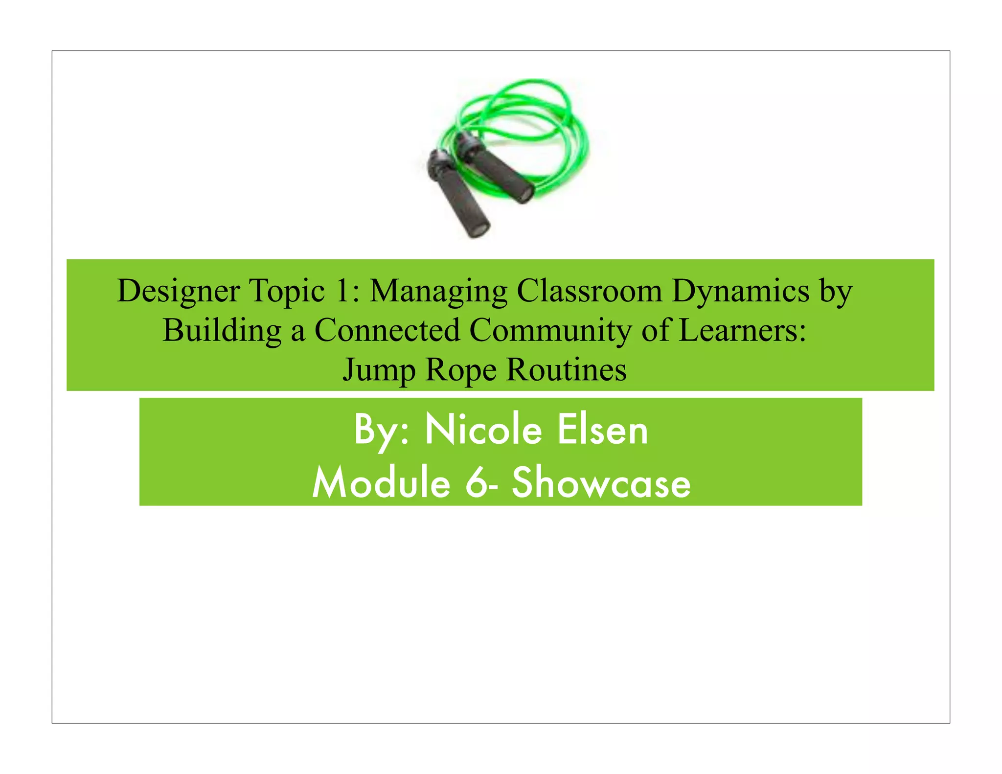 Jump Rope PPT | PDF