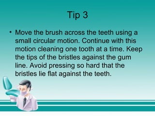Tips For Brushing | PPT