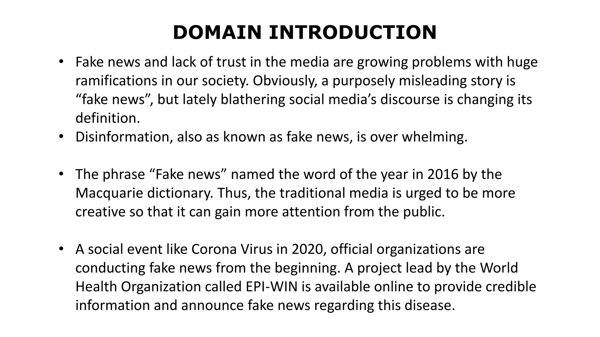 Fake news detection | PPTX