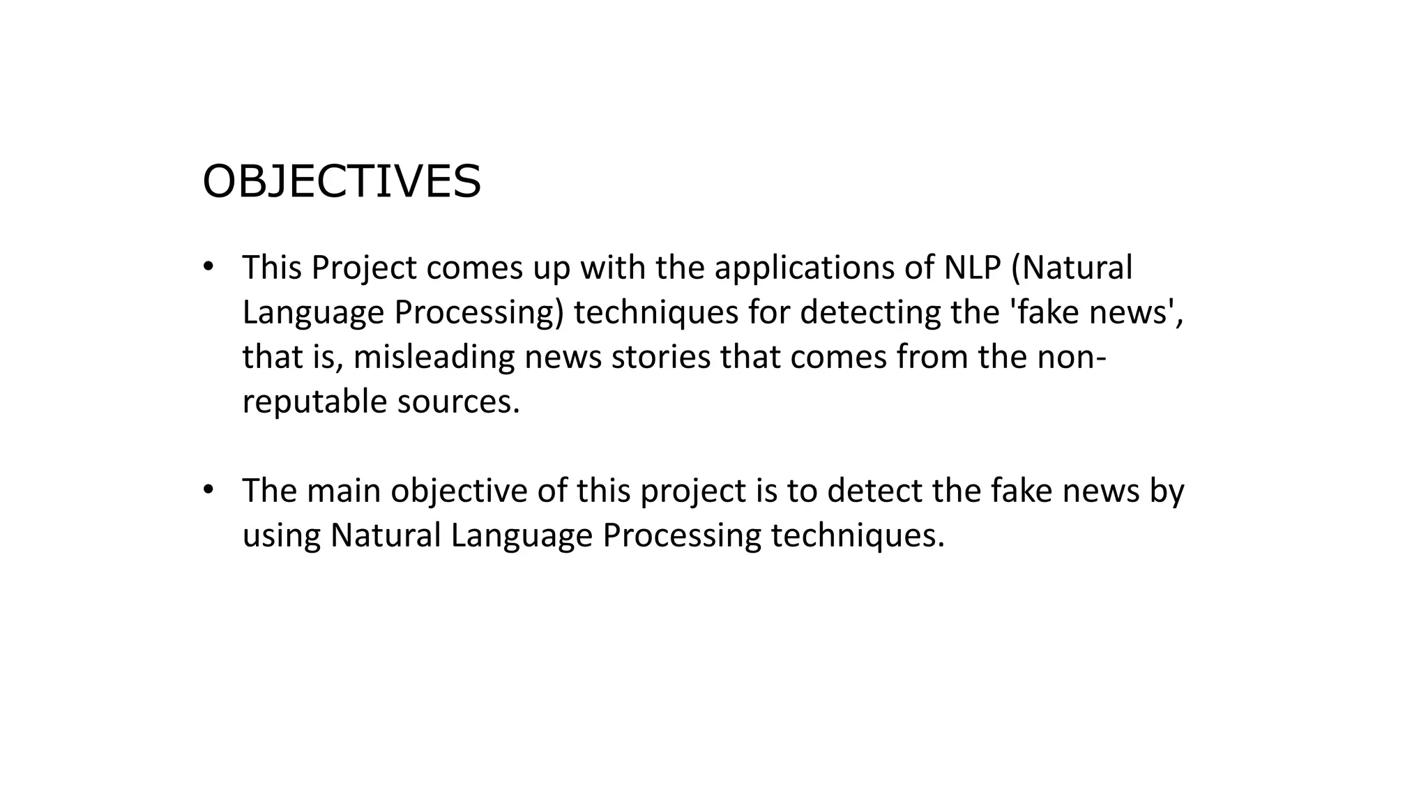 Fake news detection | PPTX