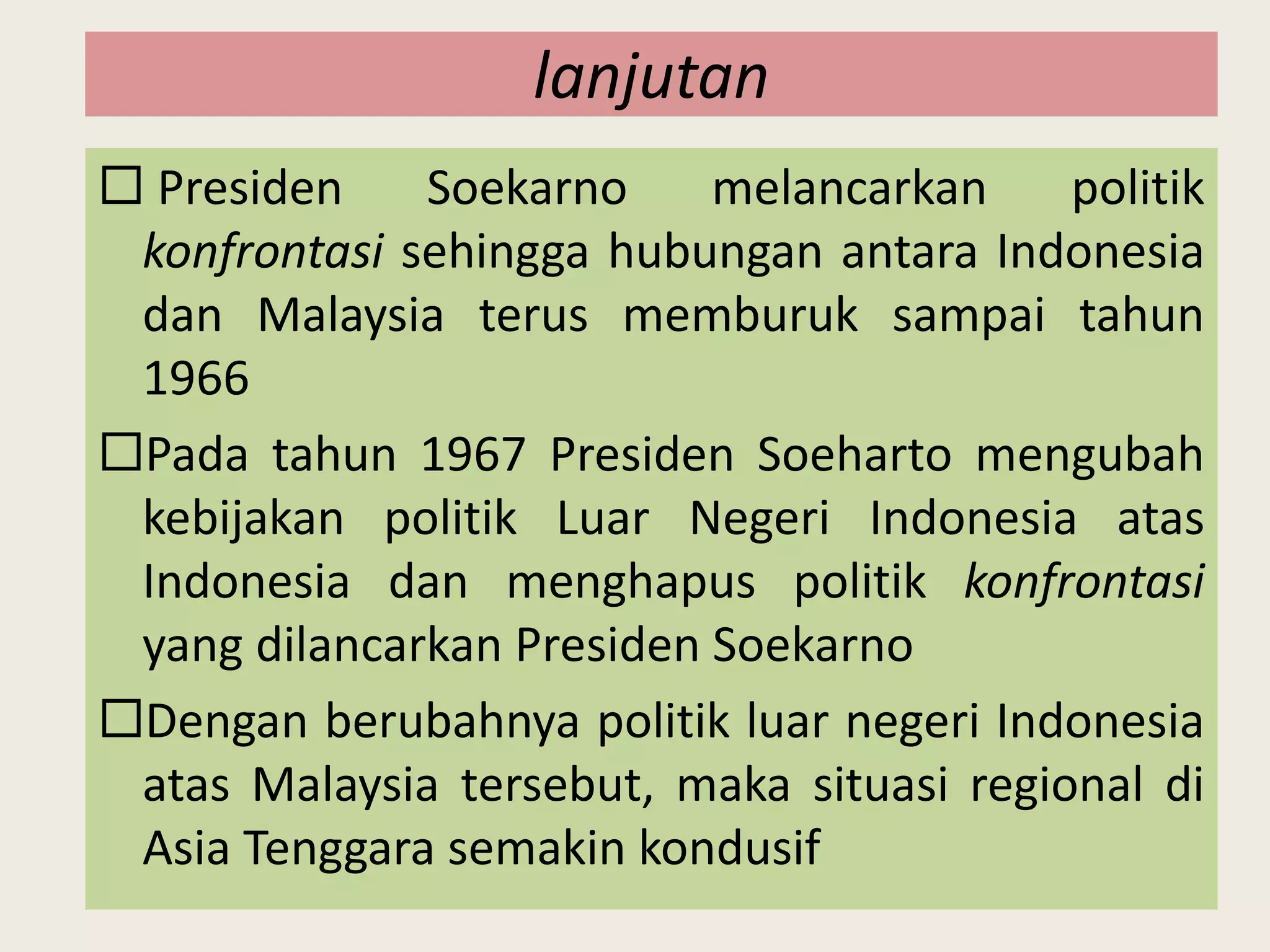 Sejarah Pembentukan ASEAN | PPTX