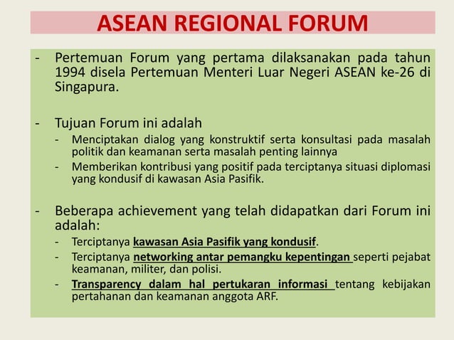 Sejarah Pembentukan ASEAN | PPTX