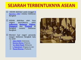 Sejarah Pembentukan ASEAN | PPTX