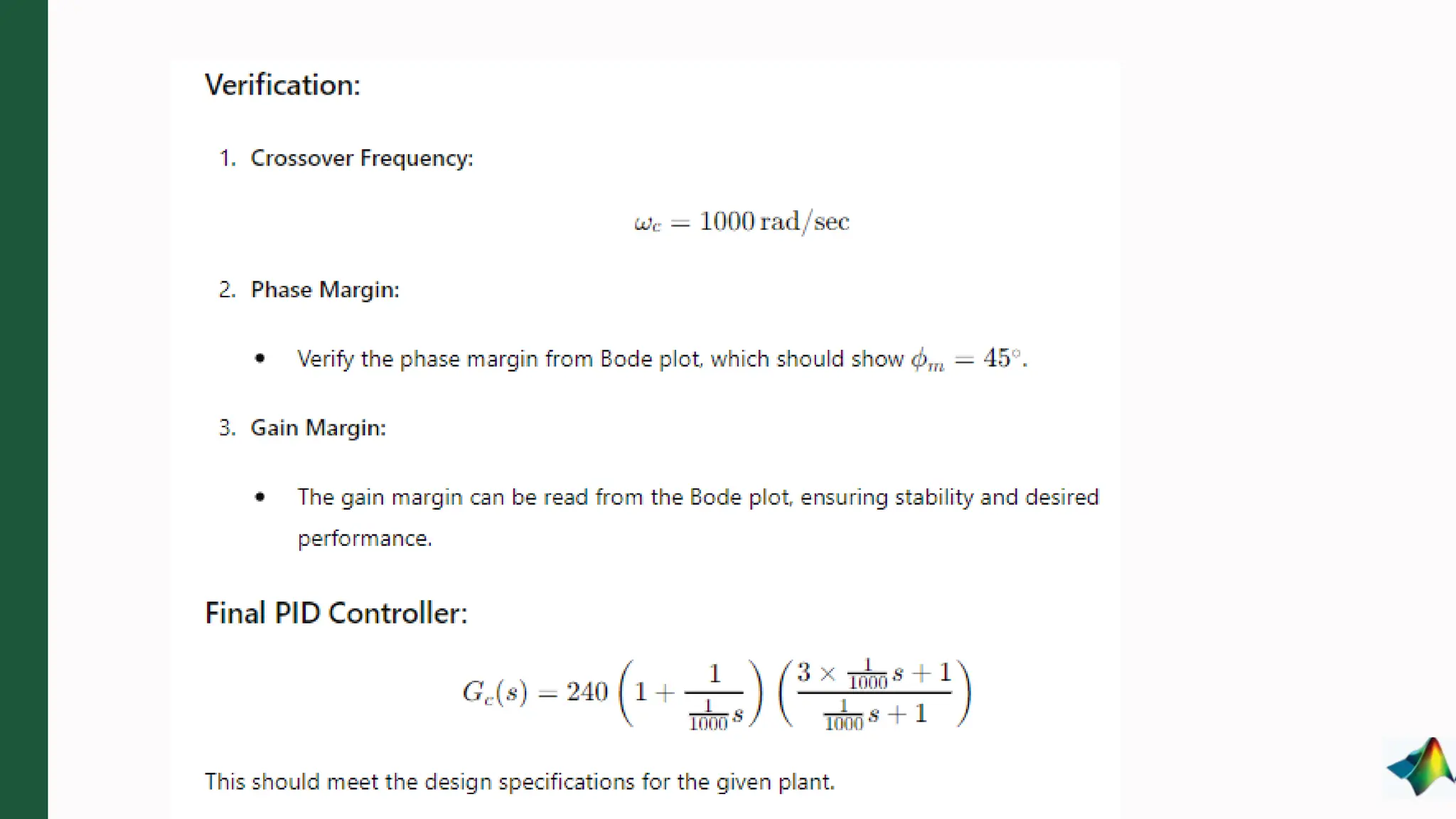 Continuous-Time PID Controller Design for Magnetic Levitation Device- A MATLAB Assignment Sample ...
