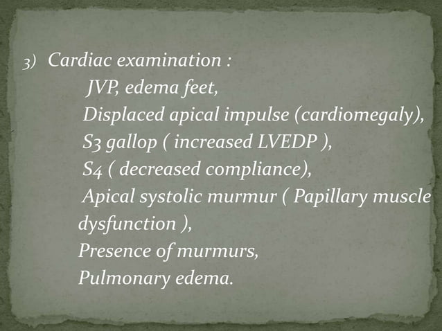 Cardiac Evaluation Ppt! | PPTX | Heart and Cardiovascular Diseases ...