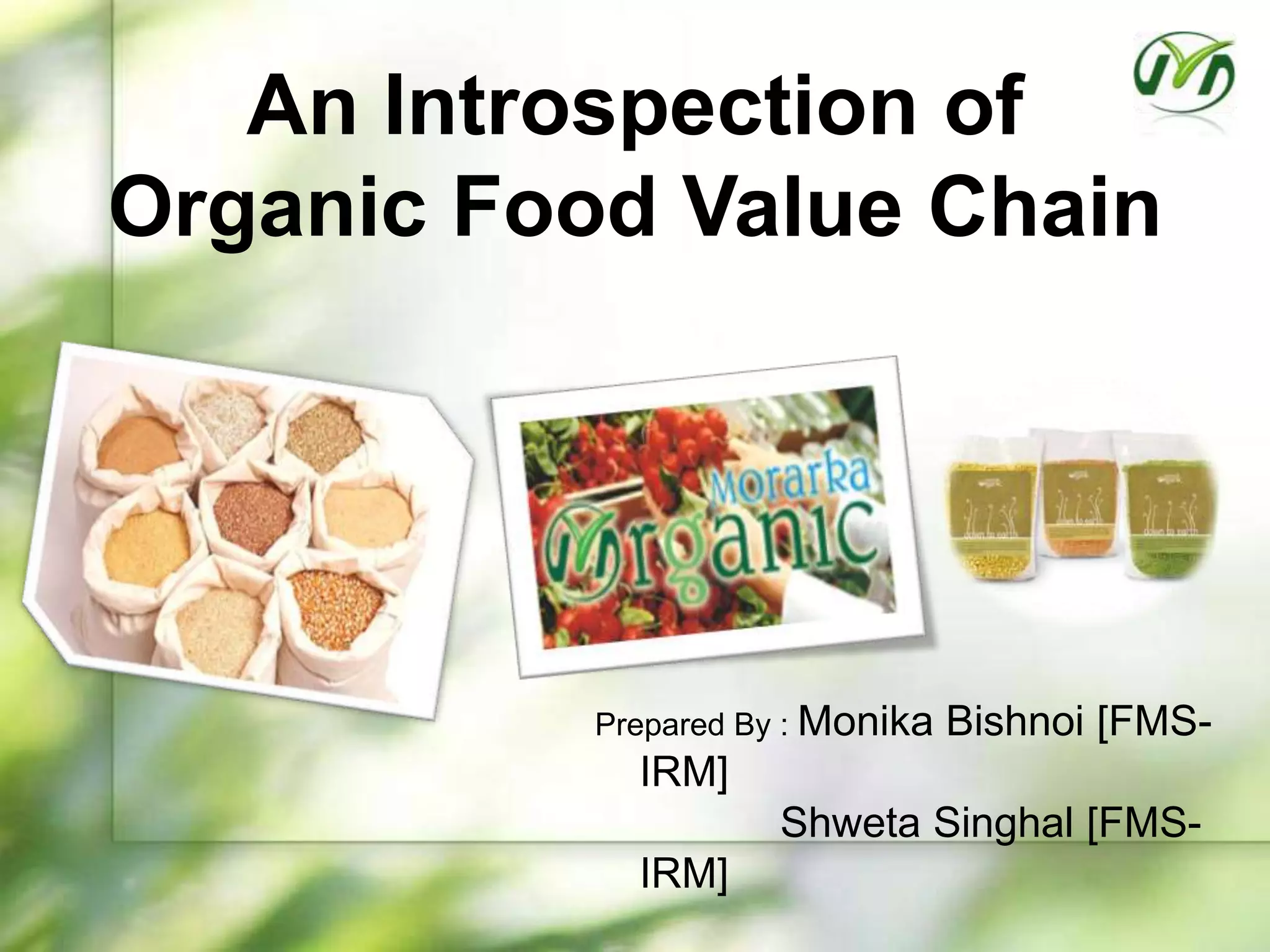 Organic Food Value Chain | PPTX