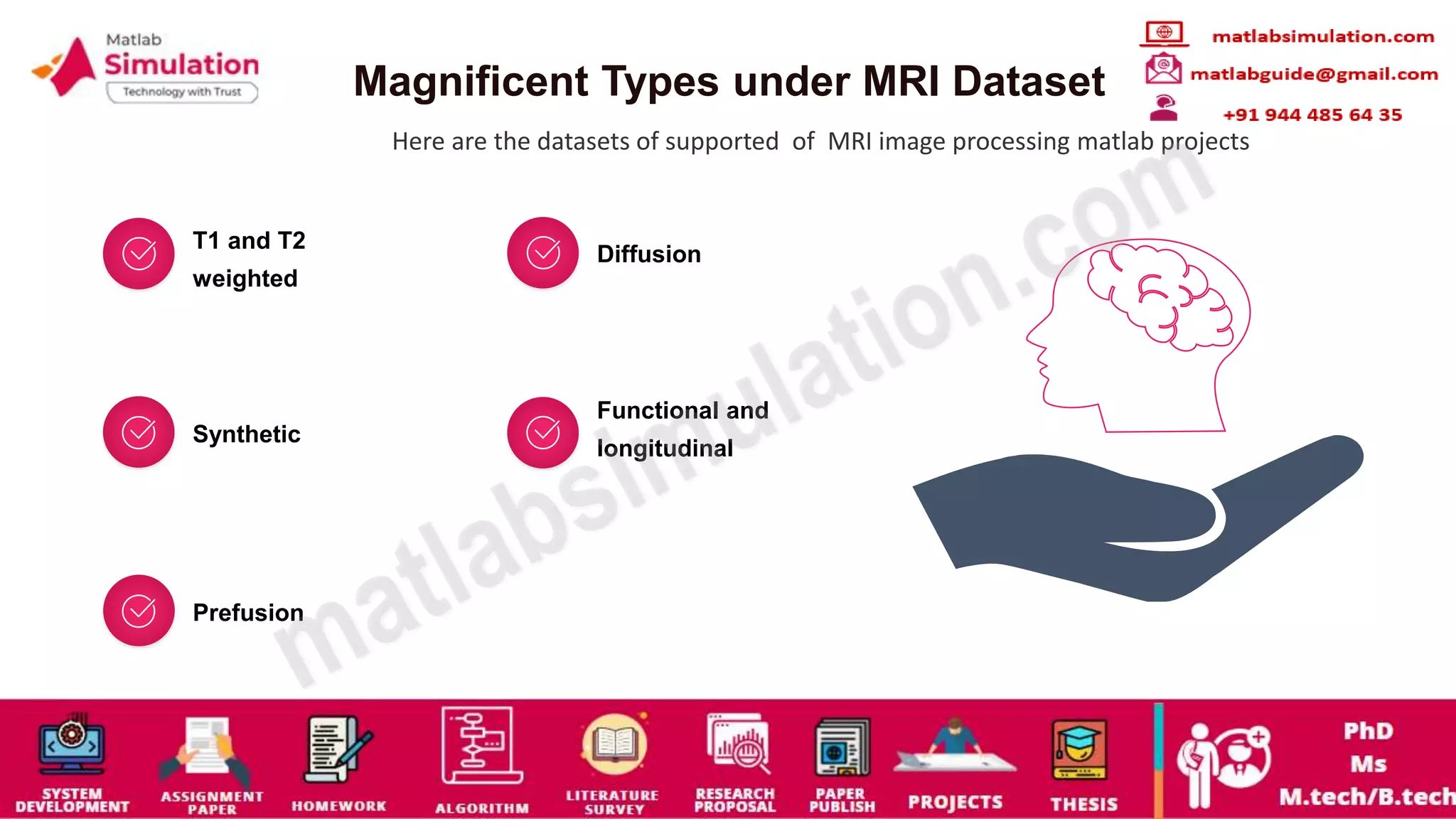 MRI Image Processing Matlab Projects Research Assistance | PPT