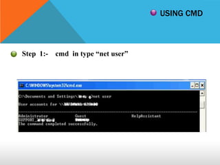 Windows Hacking | PPTX | Technology & Computing
