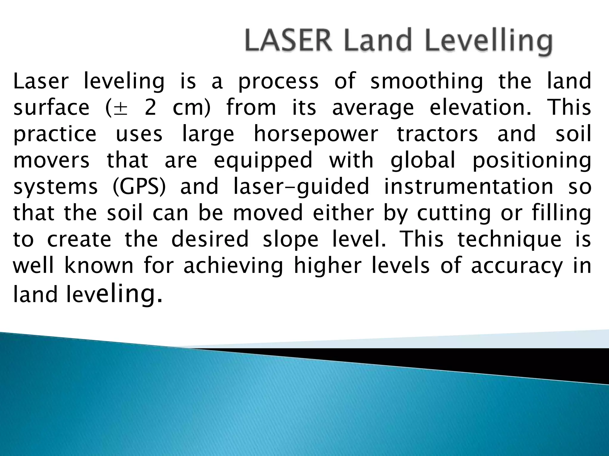 surface leveling using LASER Technology | PPTX