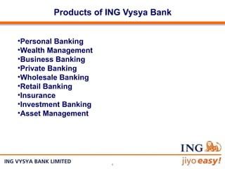 Training & Development of Employees in ING Vysya Bank | PPT