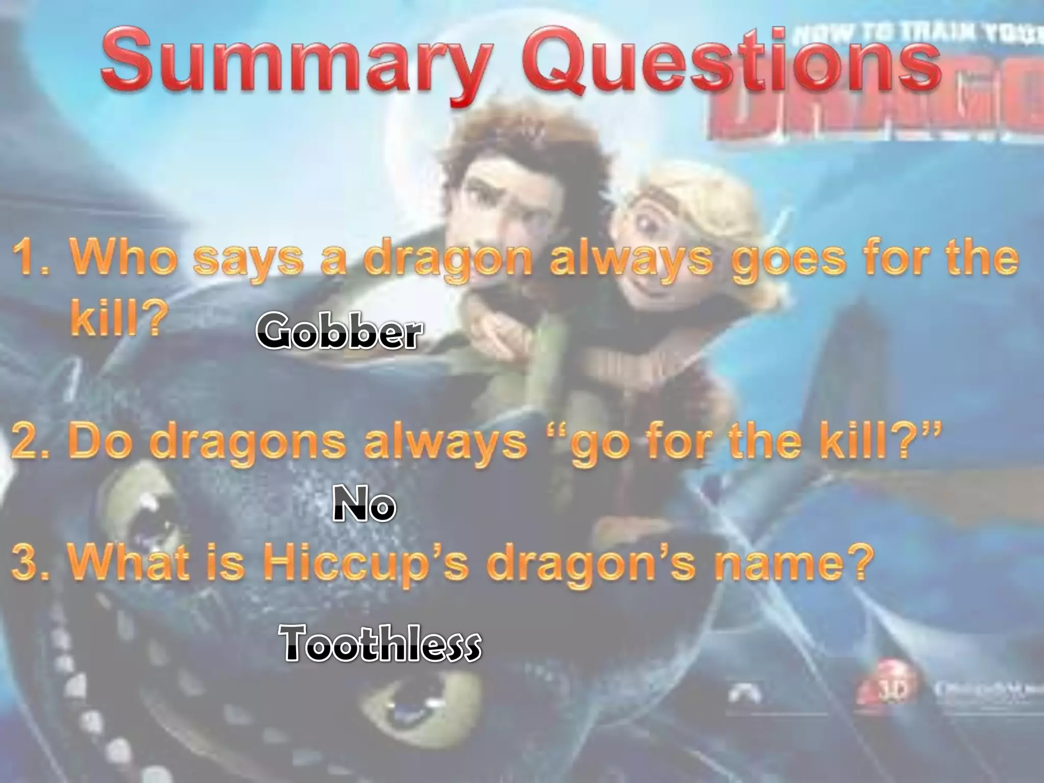 How to Train Your Dragon vocabulary and fill in the blank | PPTX