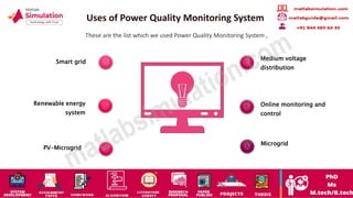 Power Quality Monitoring System Projects Research Topics | PPTX
