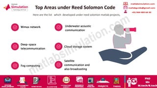 Reed Solomon Matlab Projects Research Ideas | PPT
