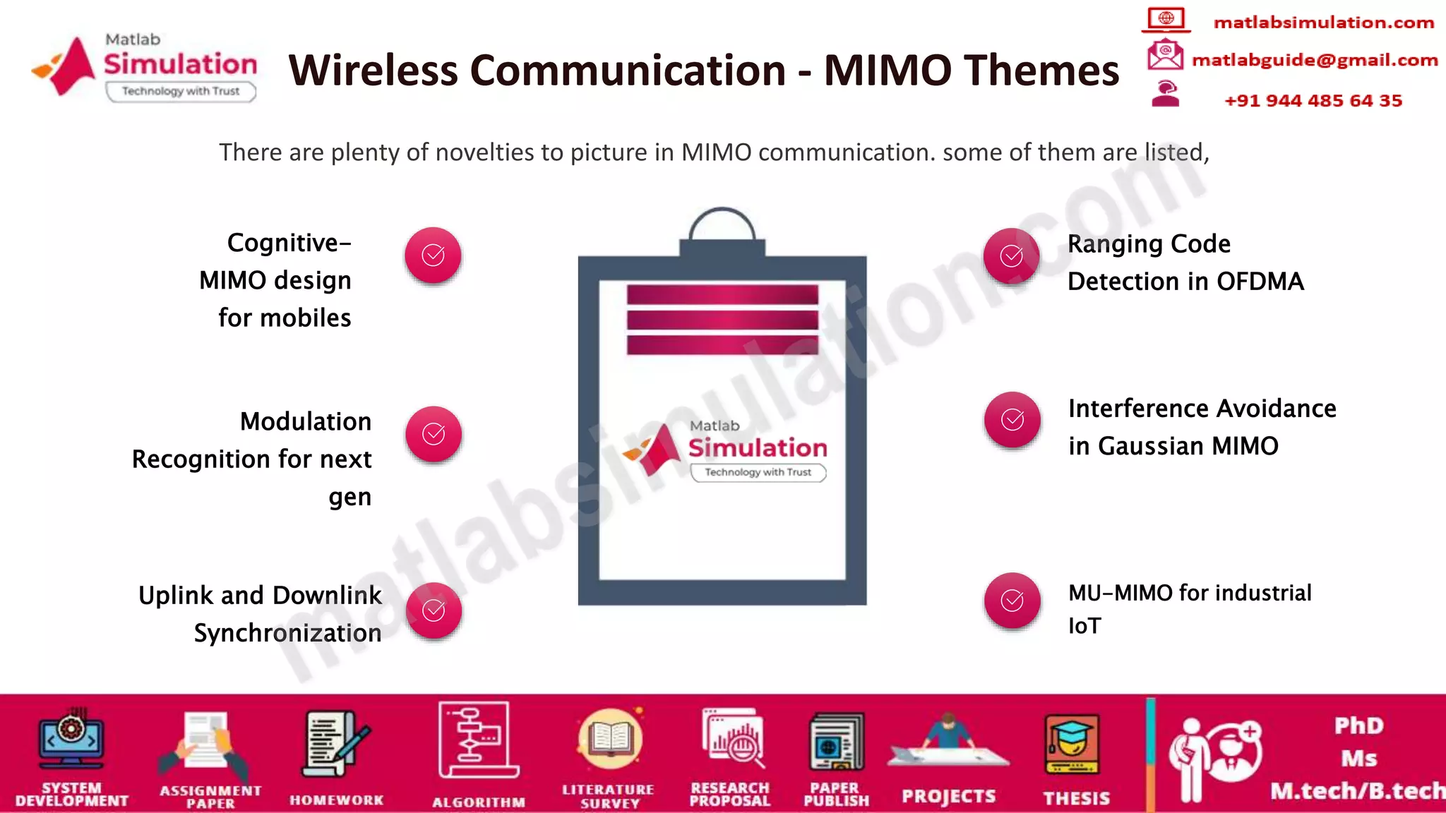 Wireless Communication Projects Research Guidance | PPT