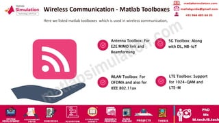 Wireless Communication Projects Research Guidance | PPT
